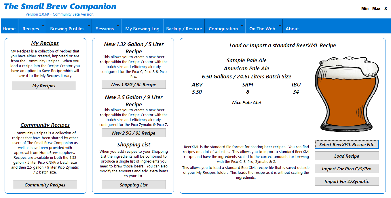 Importing A Recipe (Quick & Easy) – The Small Brew Companion