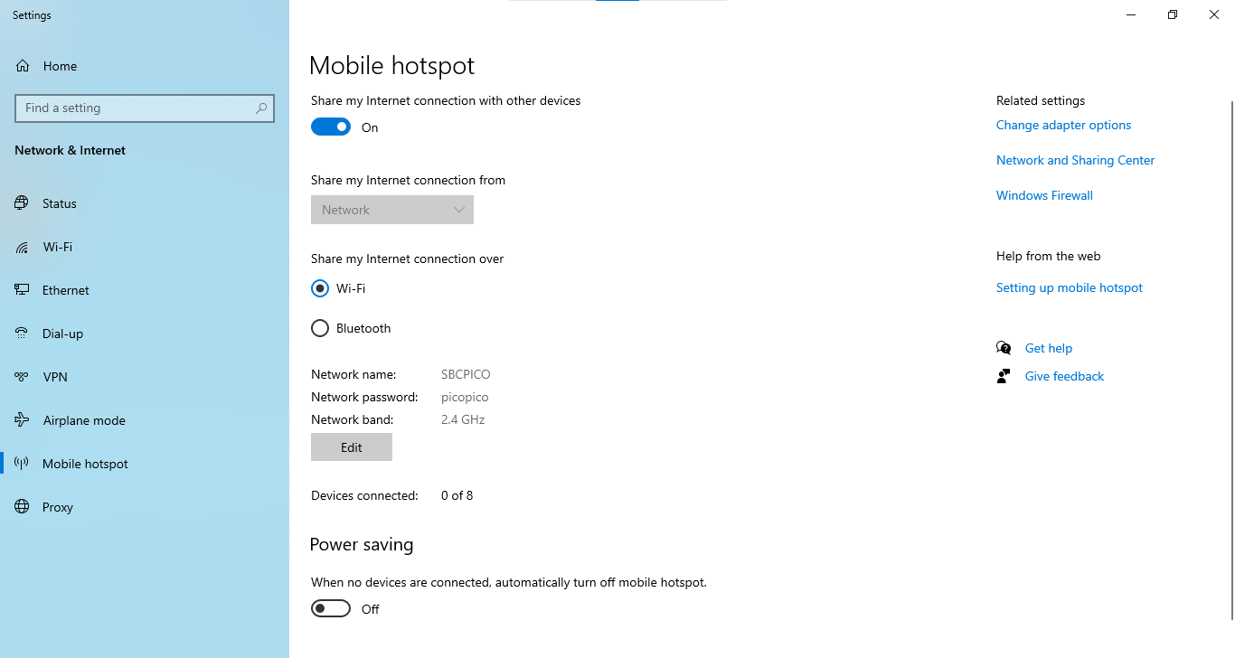 Mobile Hotspot Configuration – The Small Brew Companion