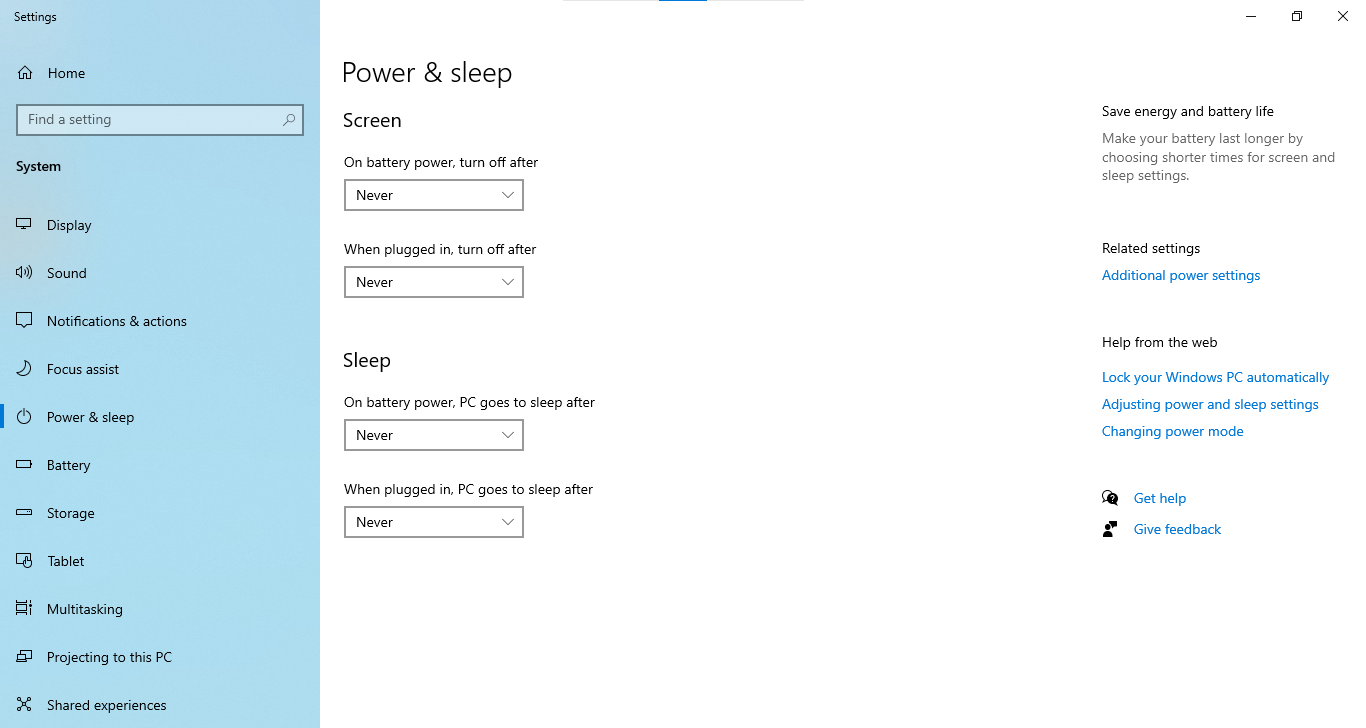 Power Management Settings (Optional) – The Small Brew Companion